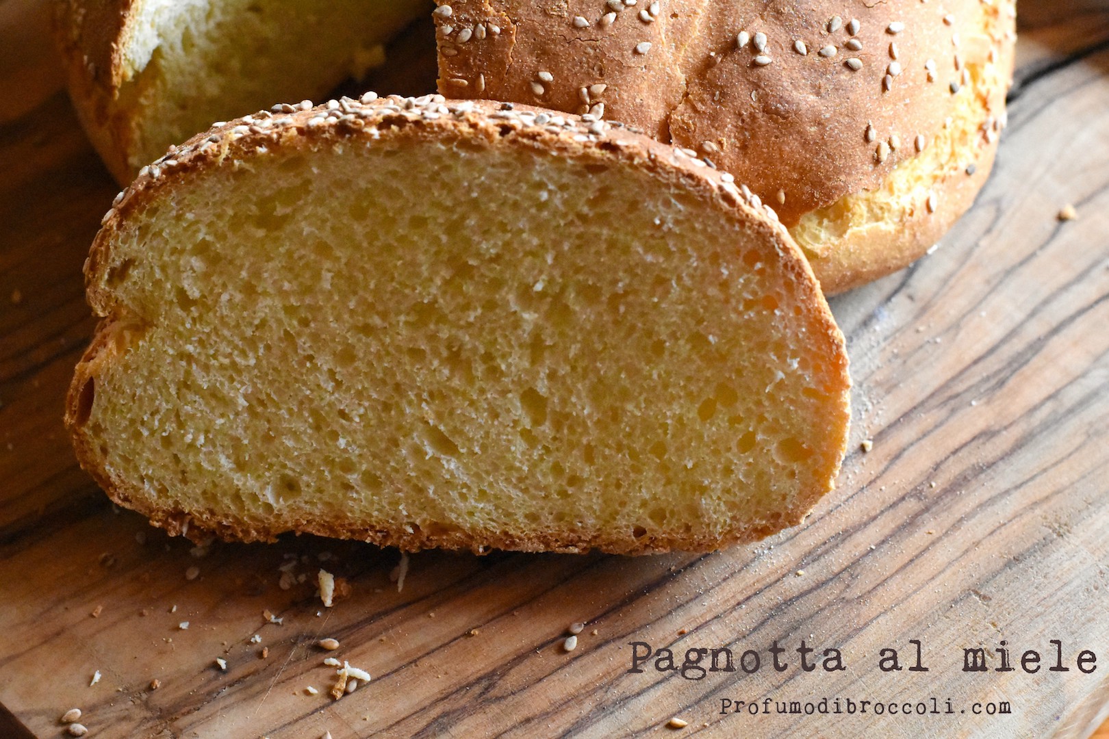 Pagnotta al miele con biga e farina di quinoa – Profumo di Broccoli
